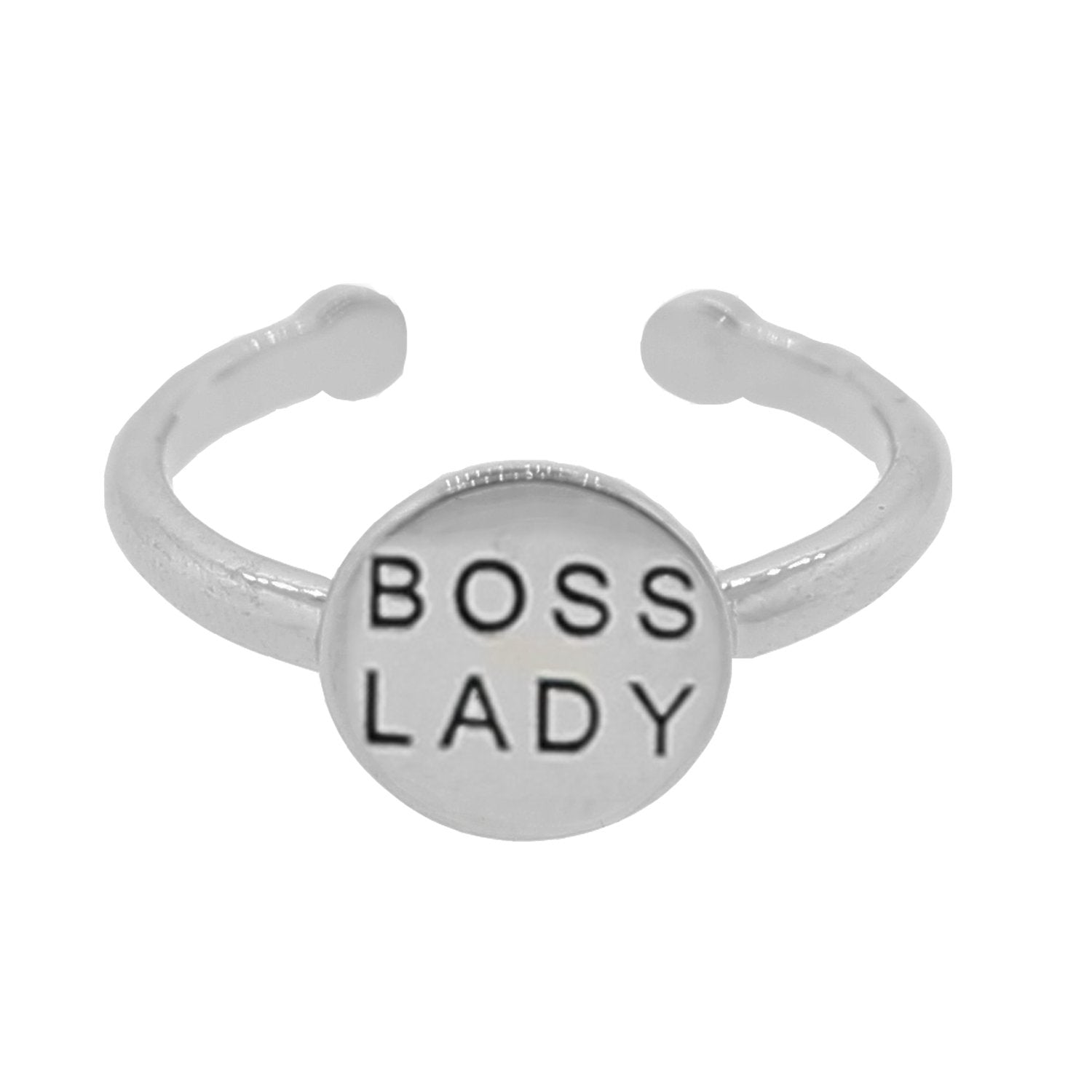 Boss Lady Ring Sterling Silver Adjustable | T. Jazelle